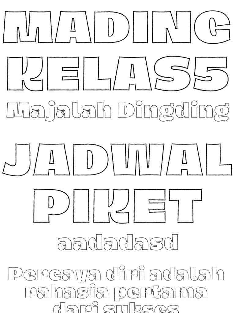 Mading Kelas 5 | PDF