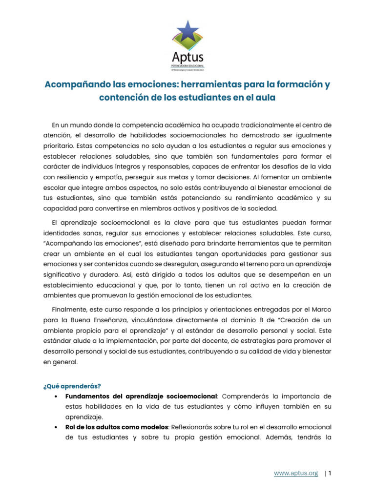 SEL - 1 - PR v1 | PDF | Las emociones | Autorregulación emocional