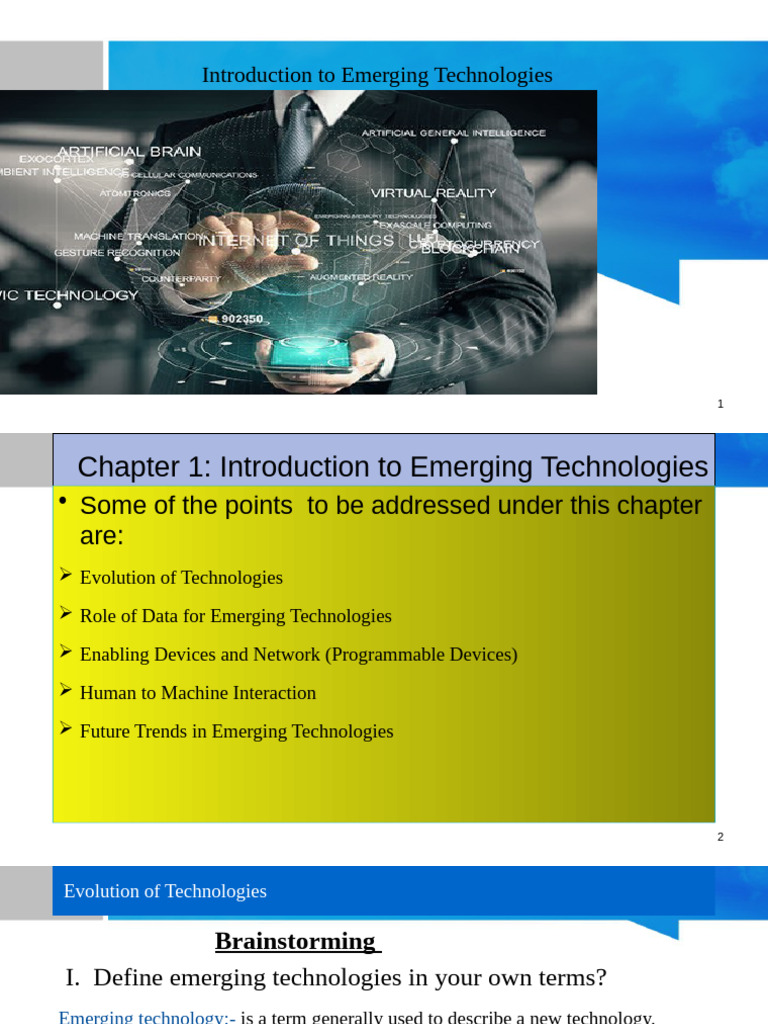 EmTech Chapter 1 - Intro To EmTech | PDF | Industrial Revolution | Internet Of Things