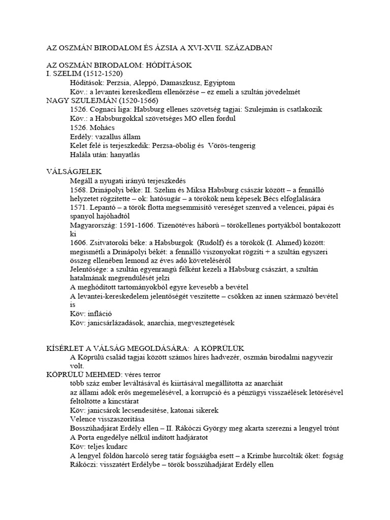 Oszman Birodalom Es Azsia | PDF