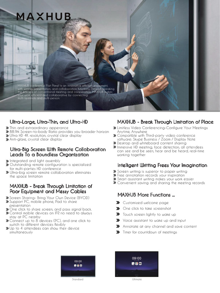 Maxhub Datasheet | PDF | Pixel | Personal Computers