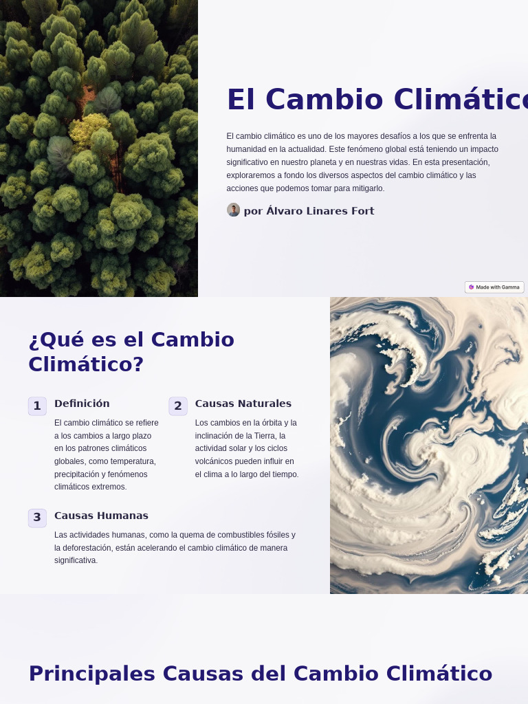 El Cambio Climatico | PDF | Gases de efecto invernadero | Cambio climático