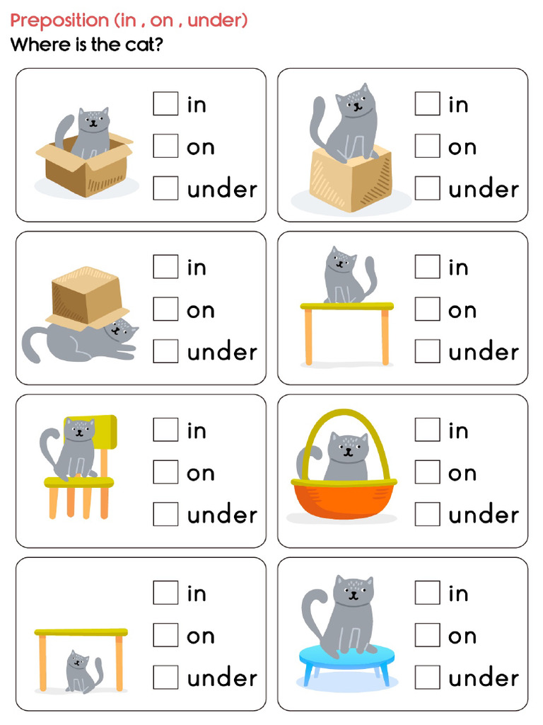 32 English Grammar Preposition Lv1 Book | PDF