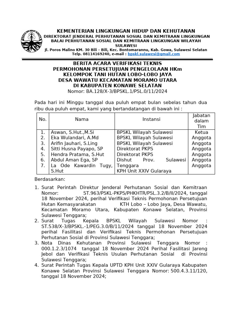 Draf BA KTH Lobo - Lobo Jaya | PDF