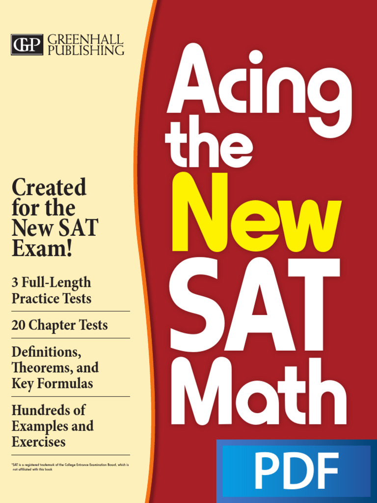 Acing The New SAT Math PDF Book | PDF | Sat | Trigonometric Functions