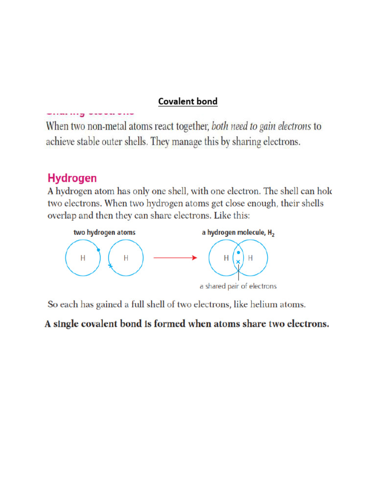Chemical Bonding - Notes 2 | PDF