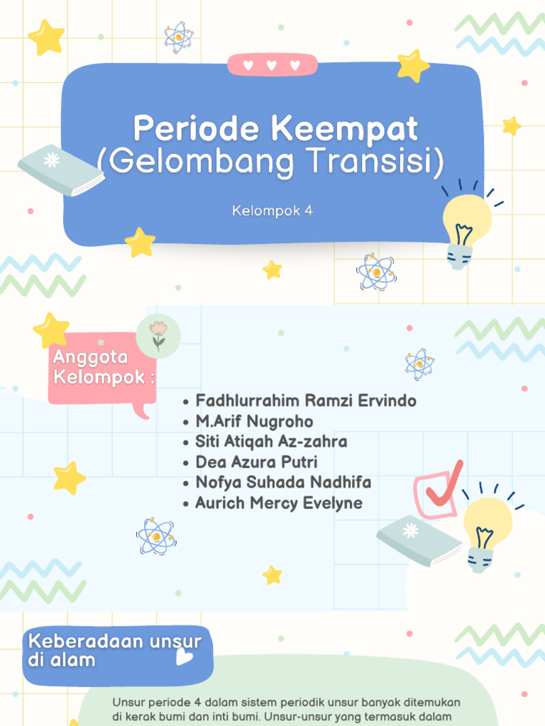 Unsur Periode 4: Karakteristik dan Kegunaan | PDF