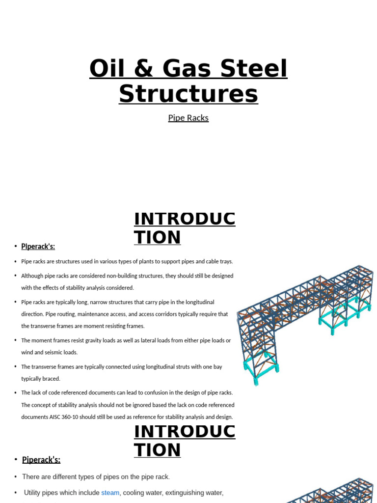 Oil & Gas Steel Structures | PDF | Pipe (Fluid Conveyance) | Strength ...
