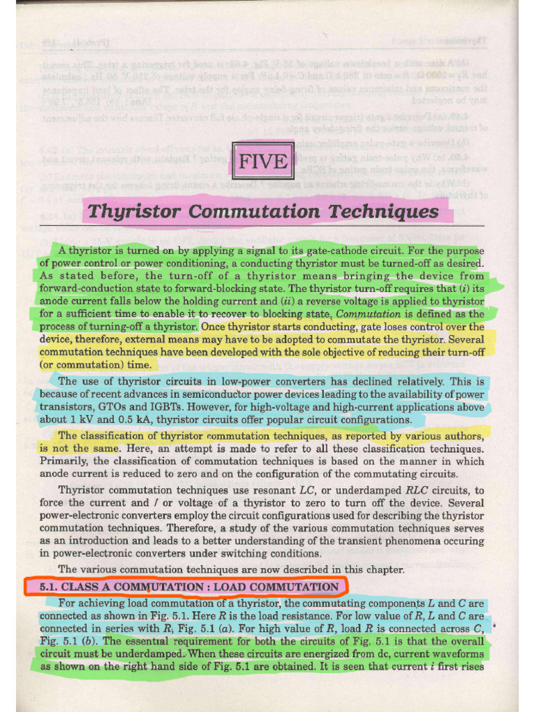 5.0 Thyristor Commutation Methods | PDF