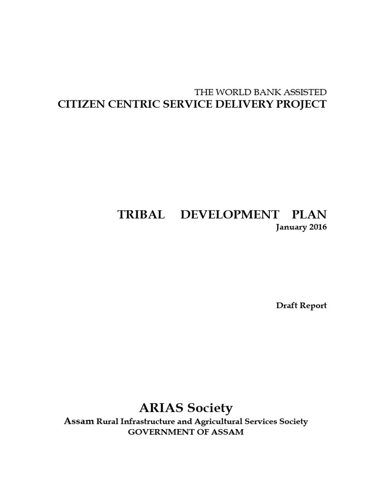 Pub.2-Tribal Development Plan - Assam CCSD Project | PDF