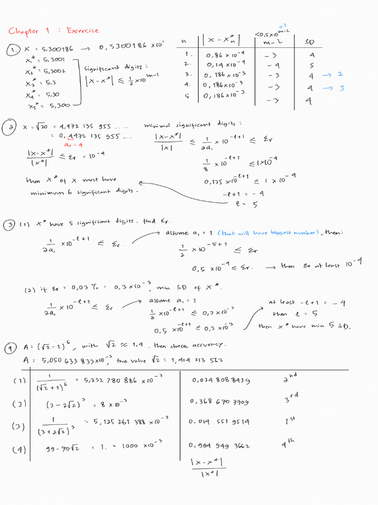 Exercise Metode Numerik - 241027 - 232002 | PDF