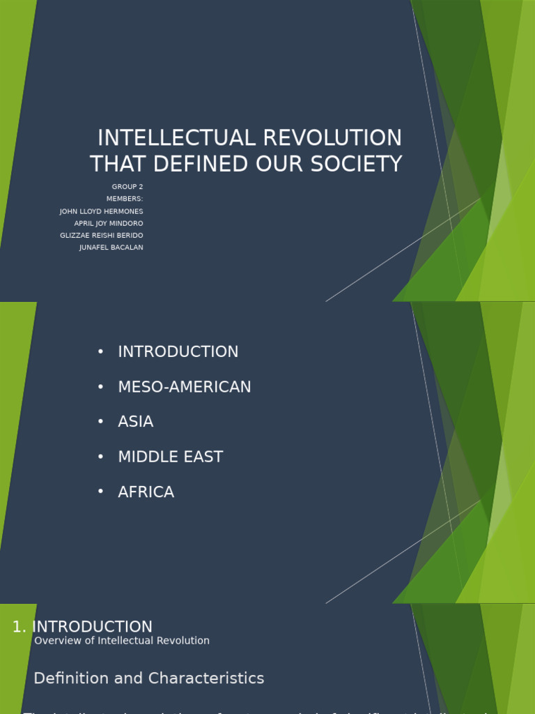 Group 2 Sts j1 Intellectual Revolution That Defined Our Society3 | PDF ...