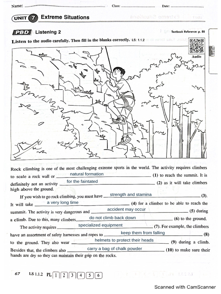 Extreme Situations - Listening Task | PDF