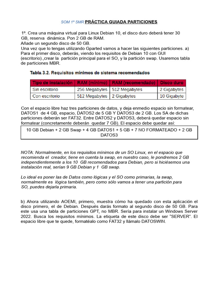Practica Guiada Gparted HB | PDF