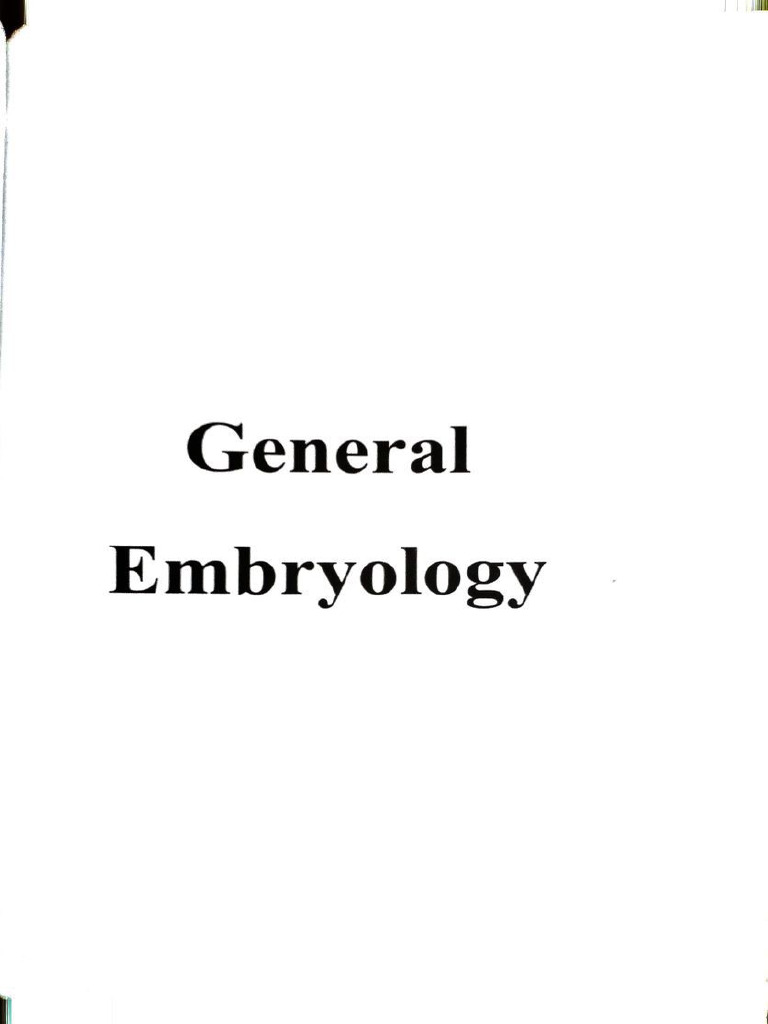 General Embryology | PDF