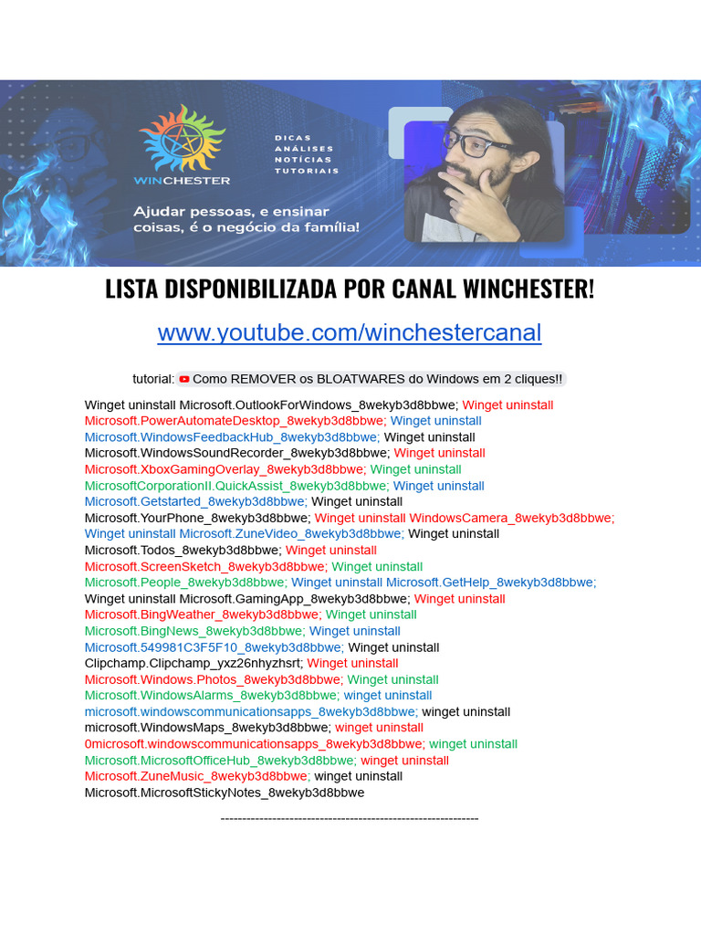 Remove Bloatware from Windows Easily | PDF | Application Software | Computer Companies Of The ...