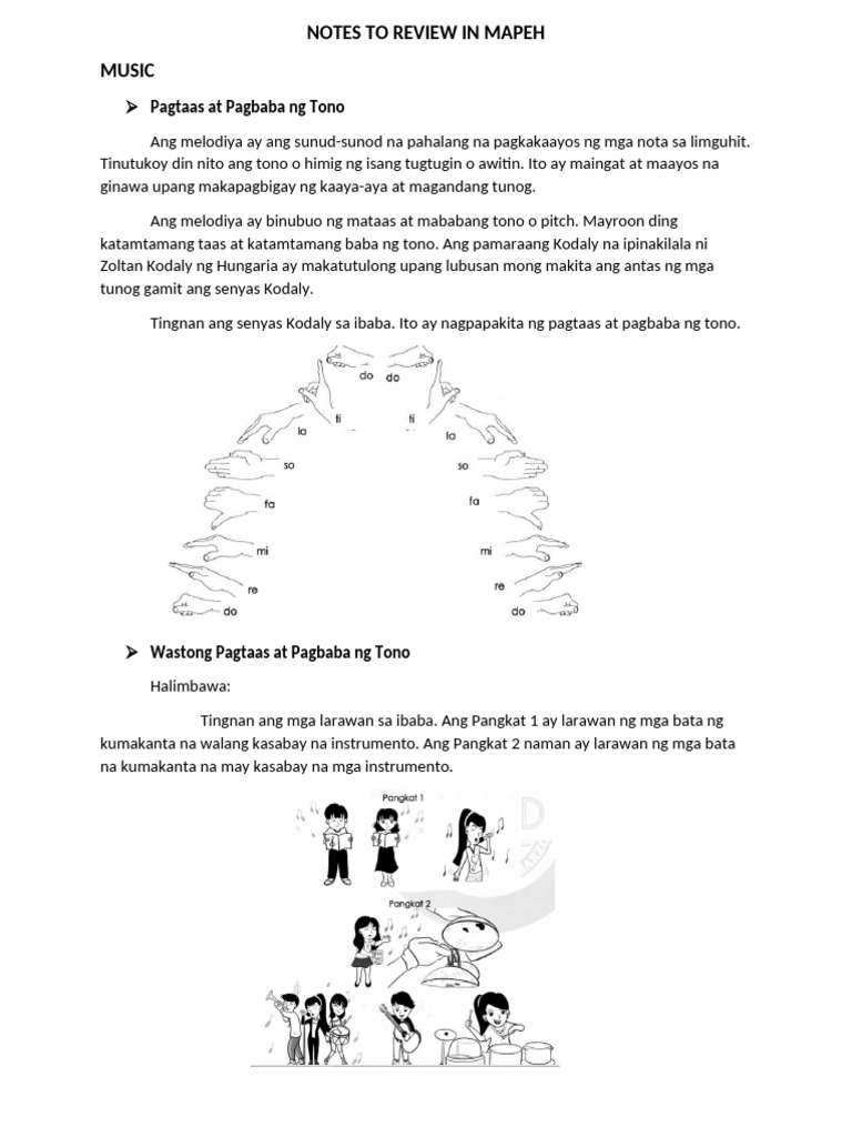 Q2 Notes To Review Mapeh | PDF