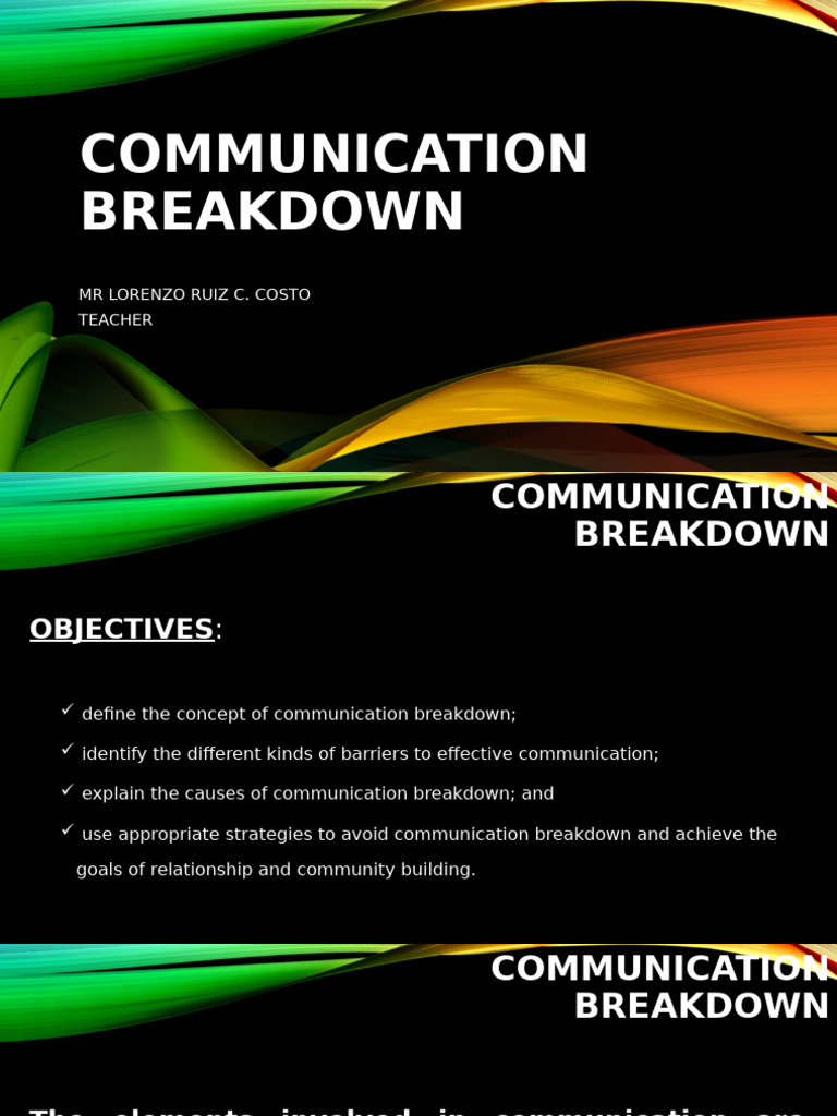 Communication Breakdown | PDF | Communication | Mental Disorder