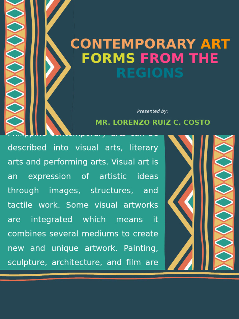Philippine Contemporary Art Forms | PDF | Paintings | Sculpture