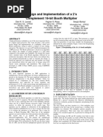 4-Bit Booth Multiplier in Verilog | PDF