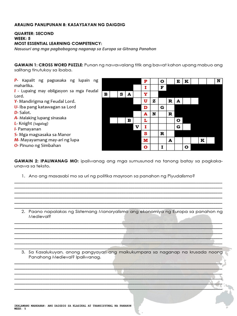 Ap8 Quarter 2 Week 5 | PDF