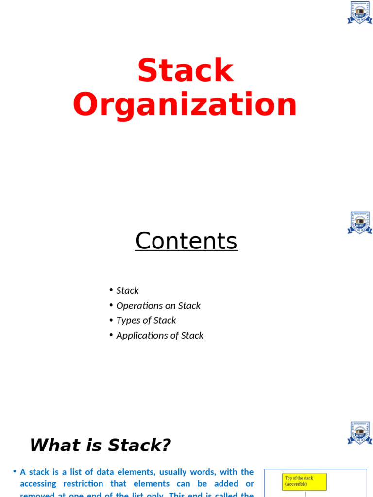 11 - Stack Organization | PDF | Pointer (Computer Programming ...