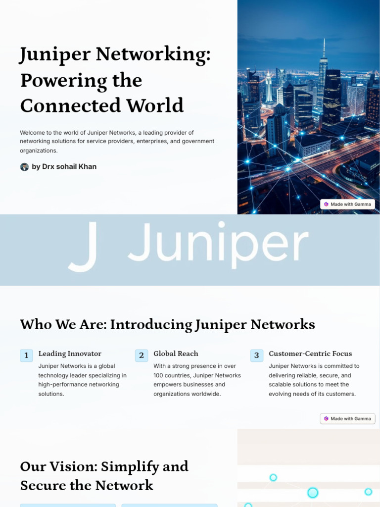 Juniper Networking Powering The Connected World | PDF | Security ...