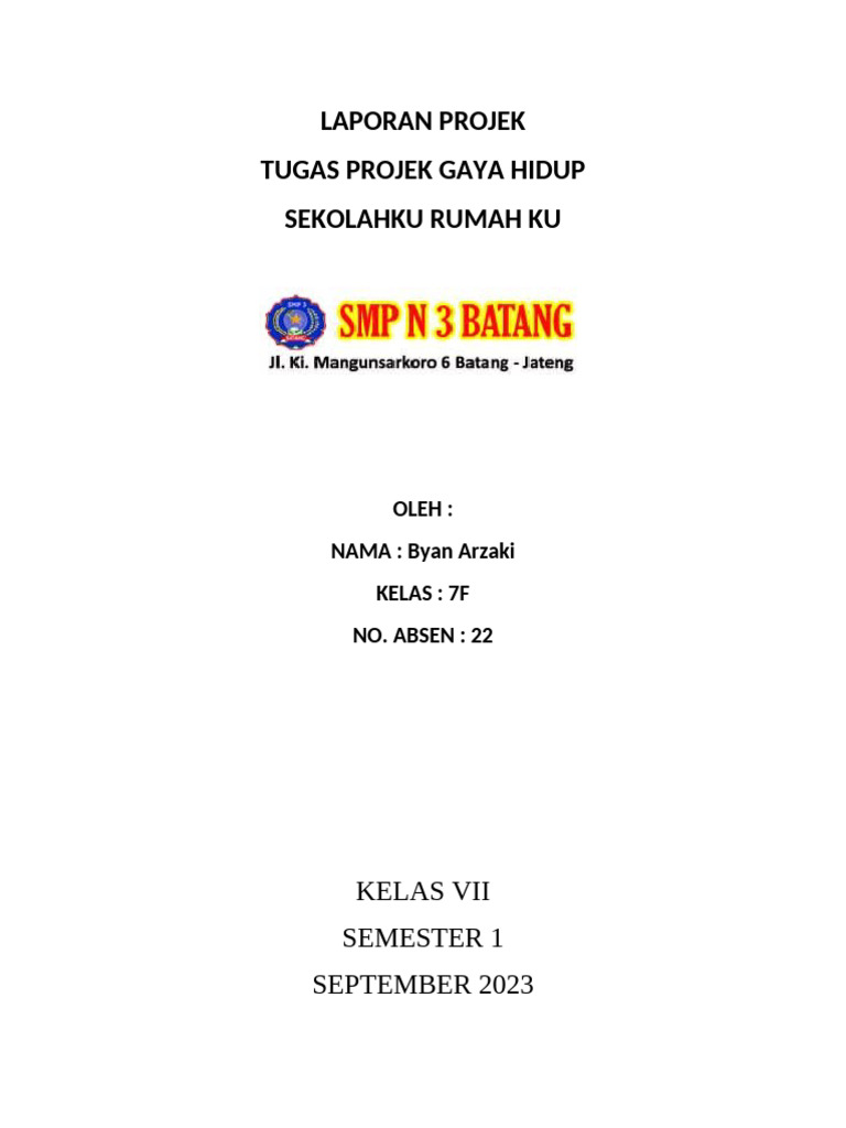 Laporan Projek Gaya Hidup Berkelanjutan | PDF