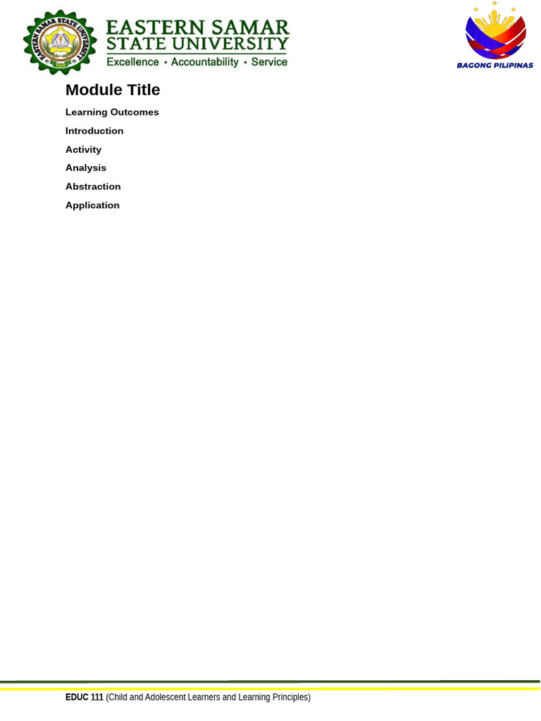 Handout Format | PDF