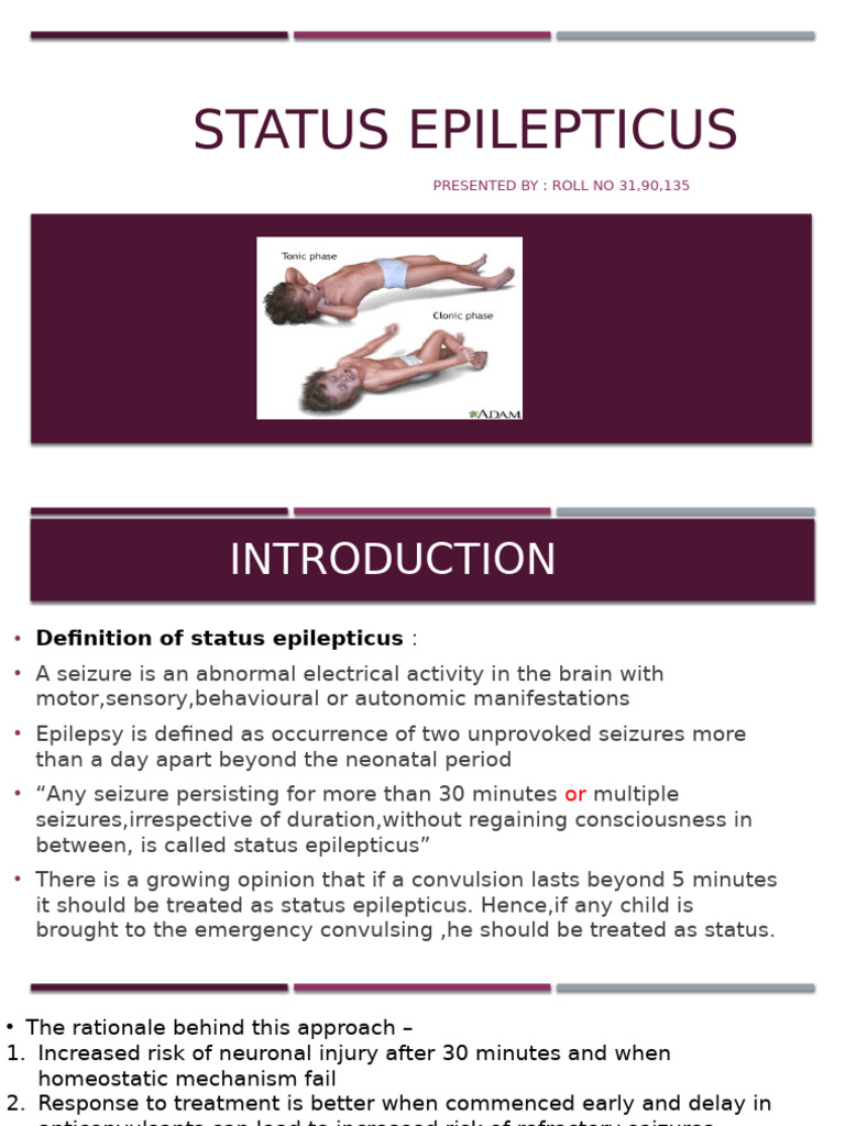 Status Epilepticus | PDF | Epilepsy | Human Diseases And Disorders