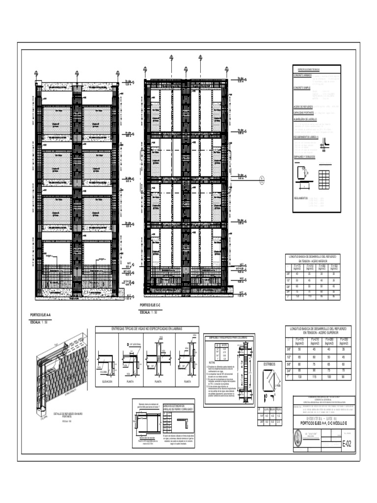 Plantilla Structure Revit 2021 2 | PDF | Albañilería | Ingeniero civil