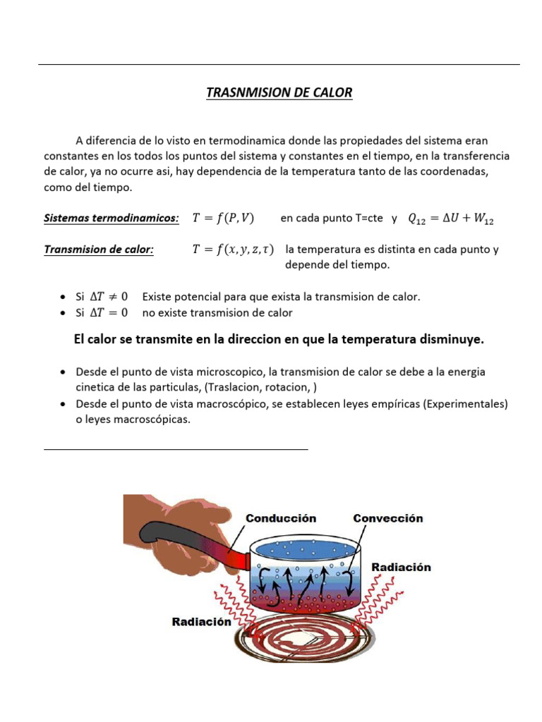 Transmision de Calor Por Conduccion | PDF | Conduccion termica | Calor