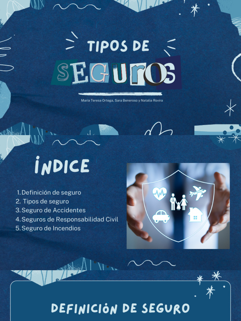 Tipos De Seguros 2 Pdf Seguro Póliza De Seguros