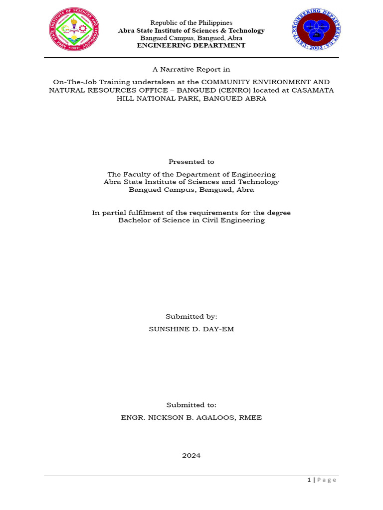 Sunshine FINAL NARRATIVE | PDF