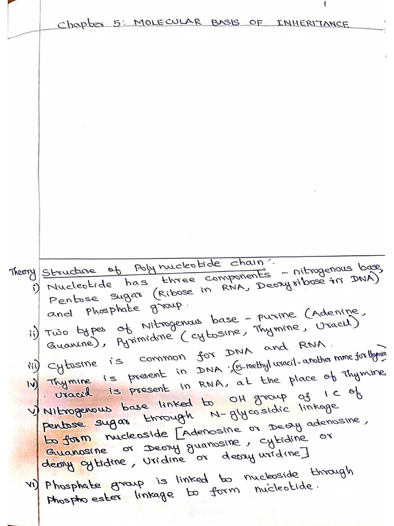 Biology CH - 5 Sir Notes. | PDF