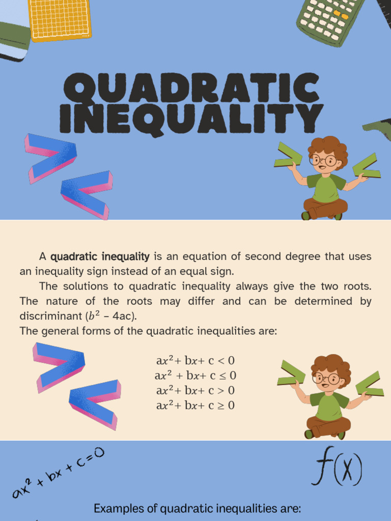 G9 Quadratic Inequality | PDF | Quadratic Equation | Inequality ...