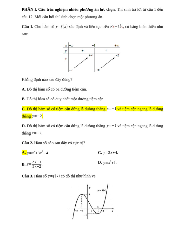 Demo DT Toan 12 CTST ghk1 | PDF