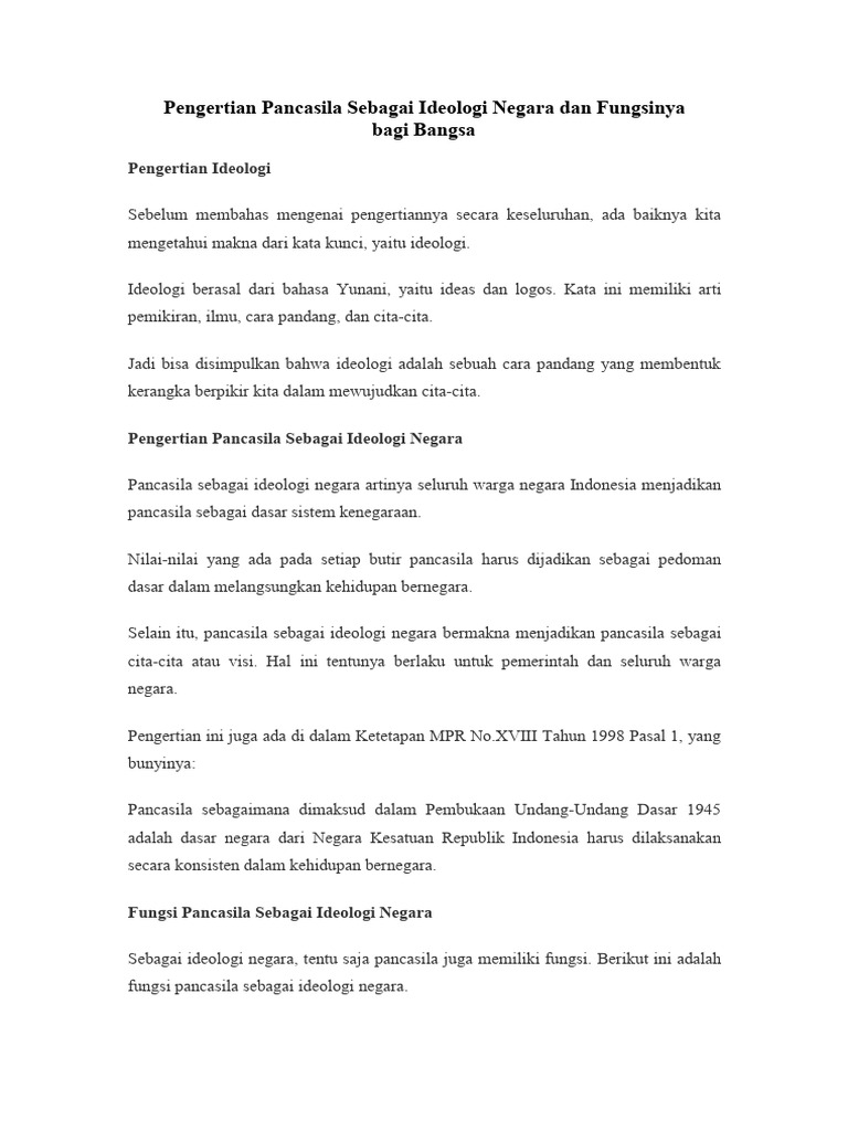 Materi Pertemuan 7 Pend. Pancasila | PDF