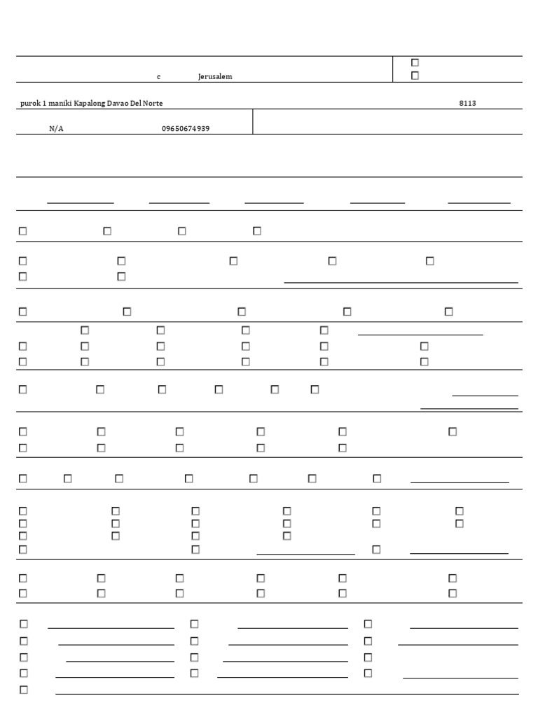 Suspect Description Form Template | PDF