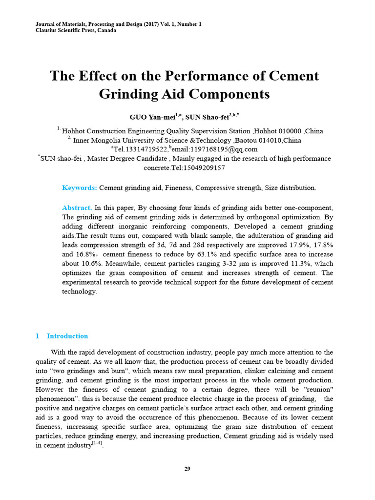 Grinding Aids | PDF | Cement | Fracture