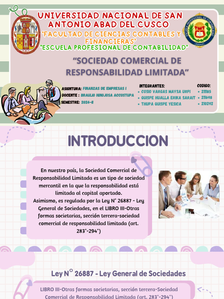 Sociedad Comercial de Responsabilidad Limitada (1) - 240923 - 153943 | PDF | Sociedad de ...