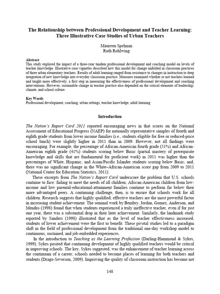 Illustrative Case Study | PDF | Teachers | Learning