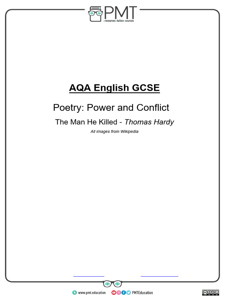 The Man He Killed - Thomas Hardy | PDF | Poetry