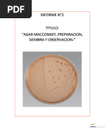 Ficha Técnica Del Agar MacConkey | PDF | Microbiología