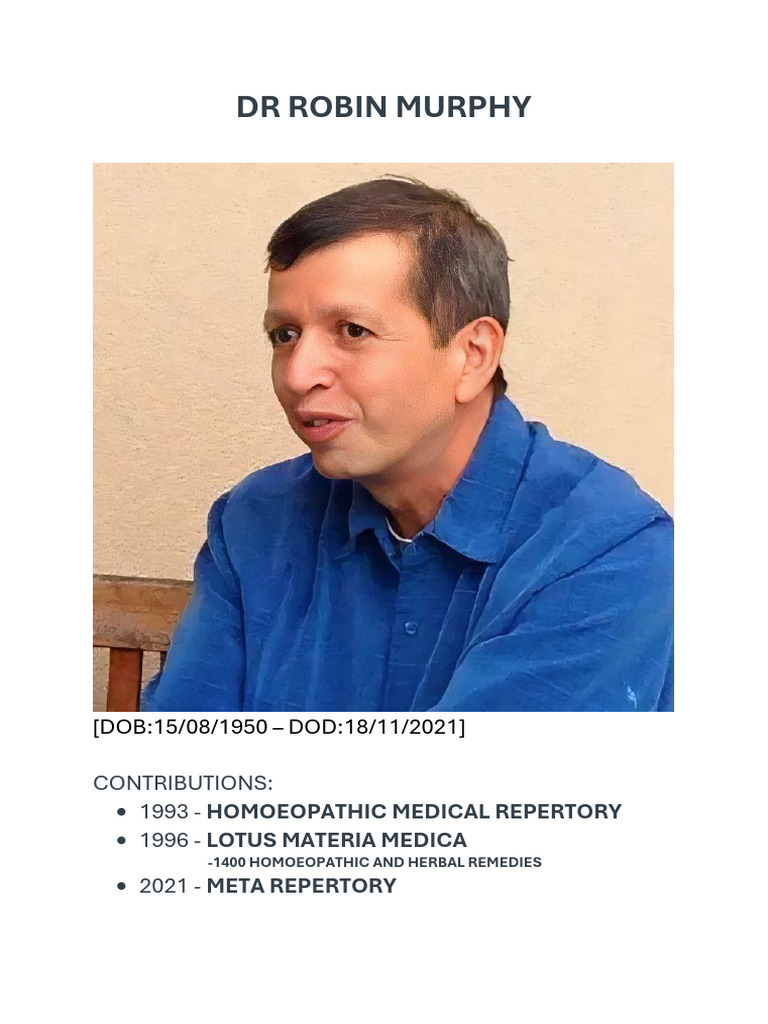 DR Robin Murphy | PDF