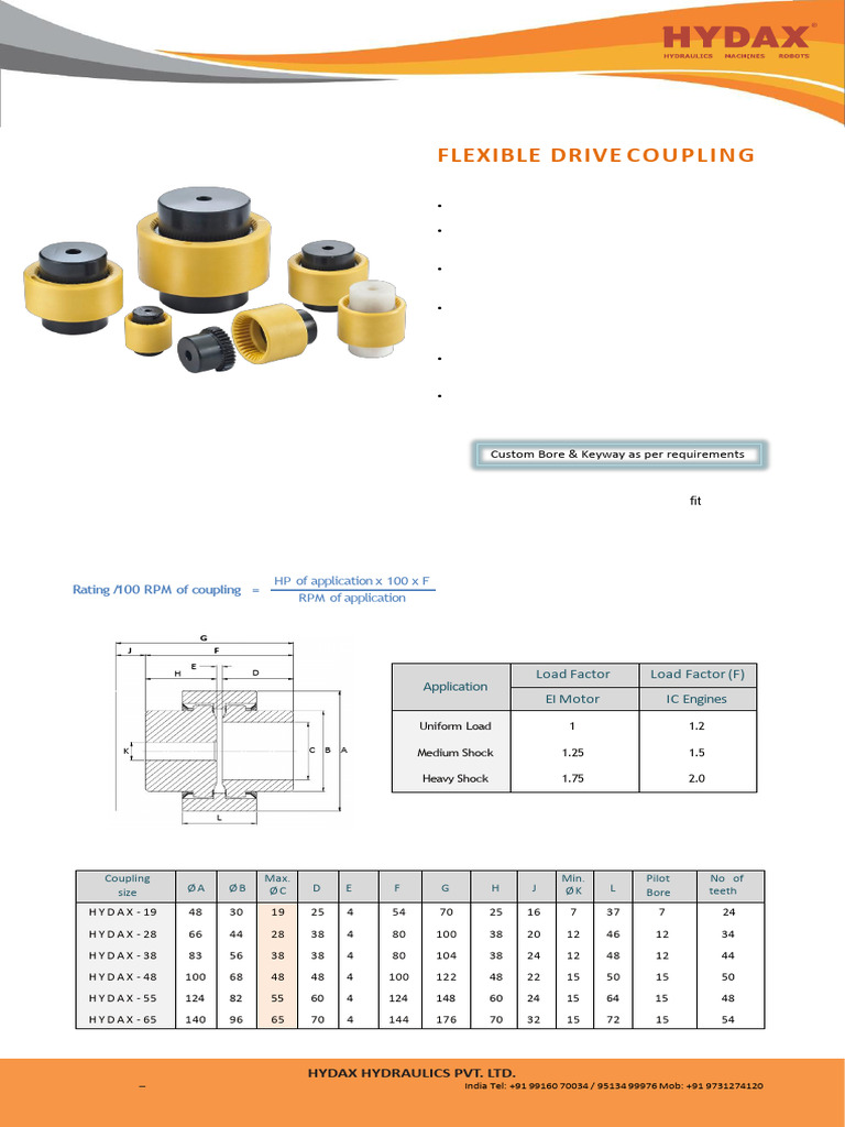 Flexible Drive Coupling | PDF | Mechanical Engineering | Manufactured Goods
