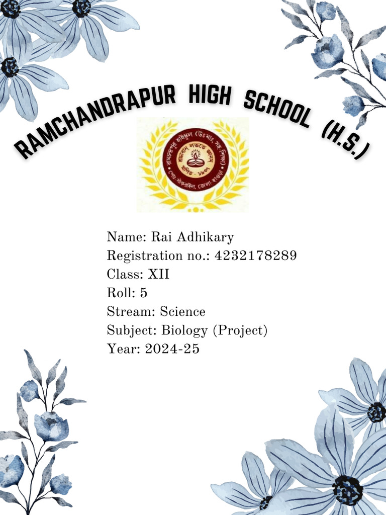 Blue Vintage Notebook Cover | PDF