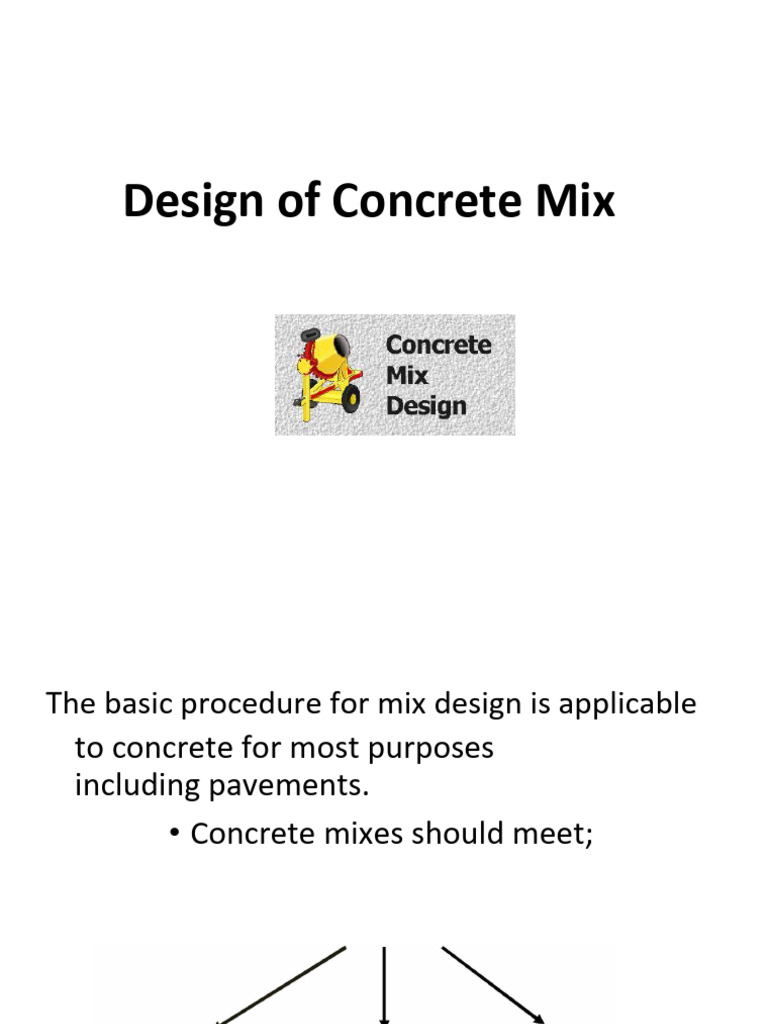 8 Mix Design Calculations | PDF | Concrete | Normal Distribution