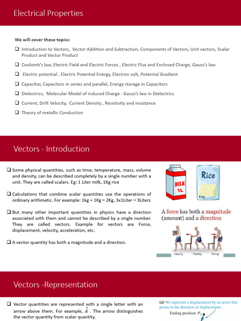 Electrical Properties | PDF | Electric Field | Capacitance