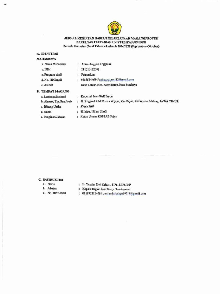 Anisa Anggun Anggraini - Logbook Kegiatan Magang - Compressed-Compressed - 11zon-1 | PDF